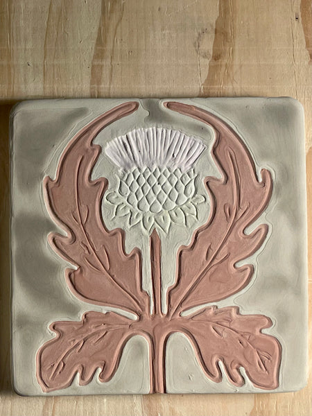 Thistle Art Tile – Lea Nigel Studios