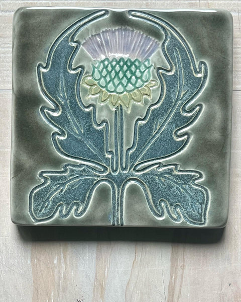 Thistle Art Tile – Lea Nigel Studios