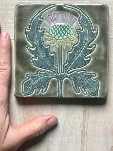 Thistle Art Tile – Lea Nigel Studios
